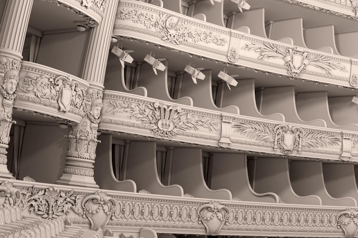 Interior 3d Model Opera House