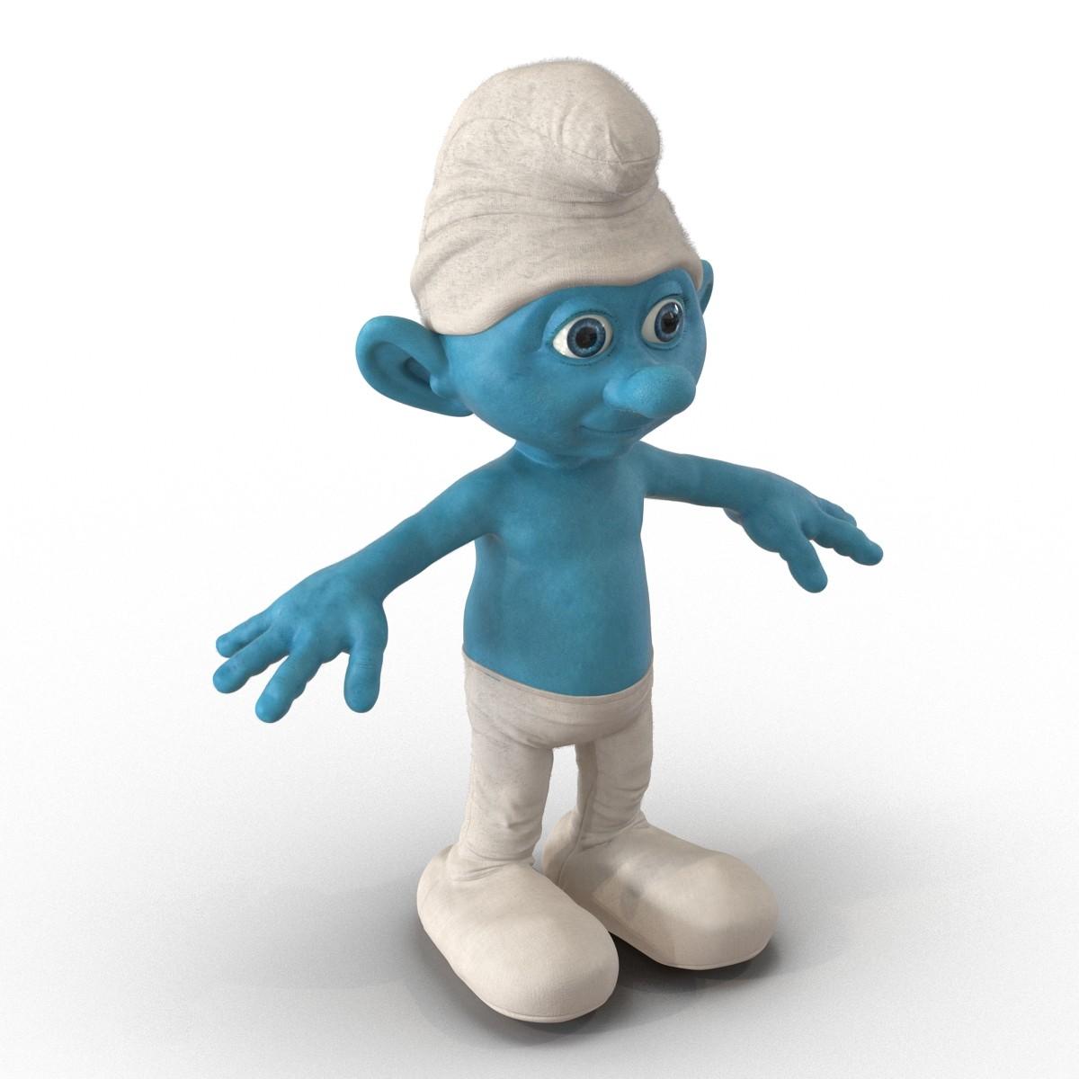 Smurf Rigged with Fur - 3d model | Best Of 3d Models