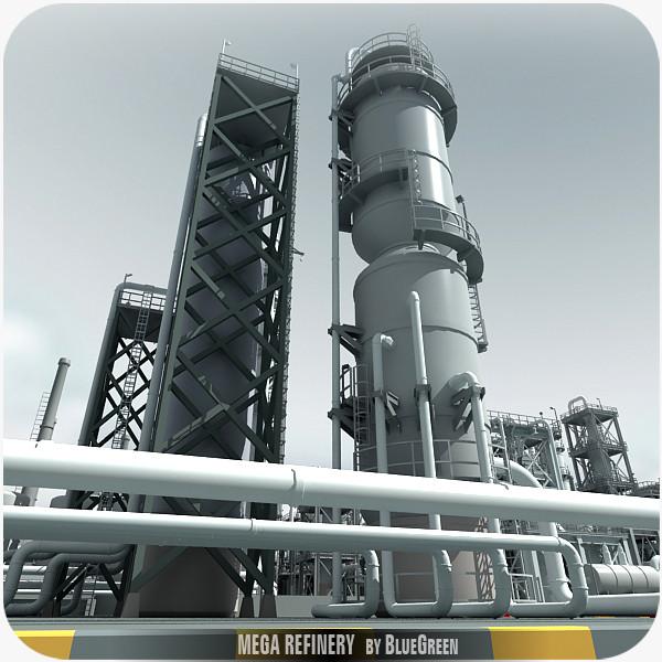 Mega Refinery 3d model | Best Of 3d Models