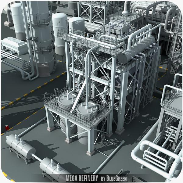 Mega Refinery 3d model | Best Of 3d Models
