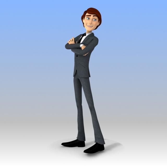 Rigged Cartoon Man 05 Handsome Guy 3d model | Best Of 3d Models